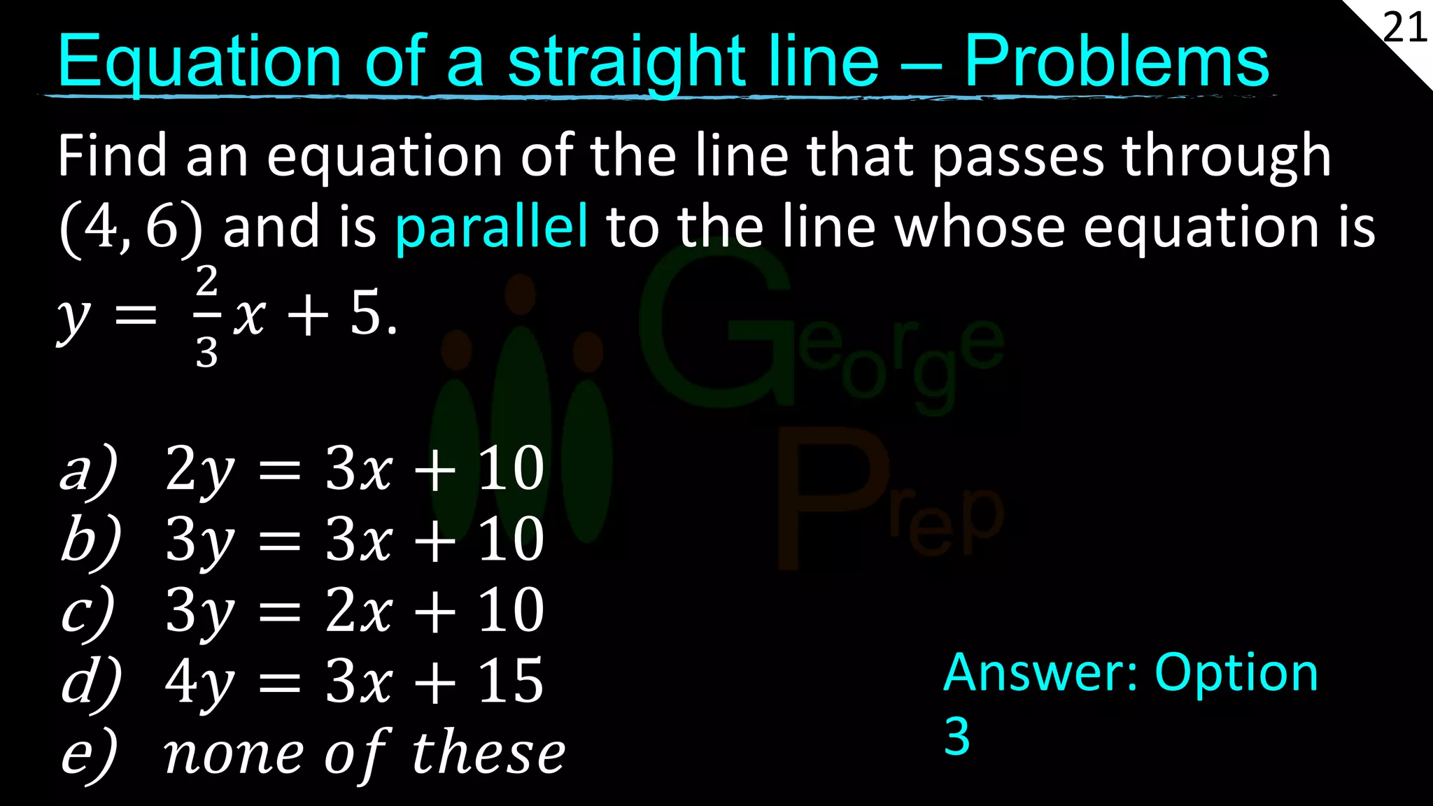 GRE - Coordinate Geometry | PPTX