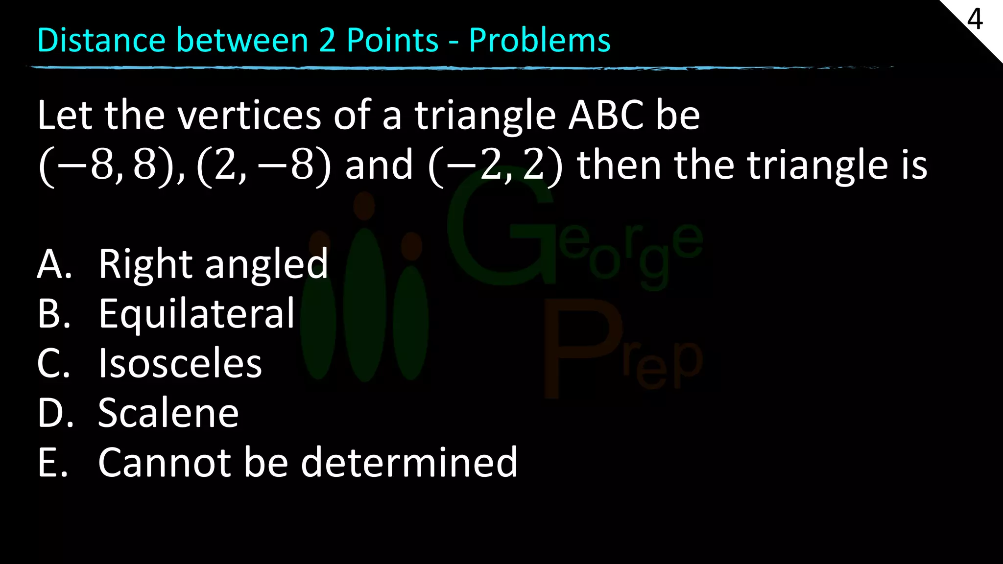 GRE - Coordinate Geometry | PPTX
