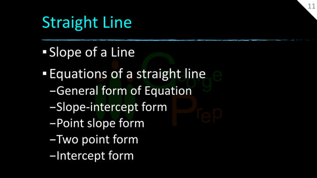 GRE - Coordinate Geometry | PPT