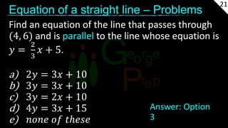 GRE - Coordinate Geometry | PPT