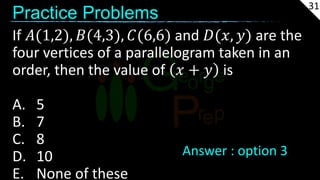 GRE - Coordinate Geometry | PPT