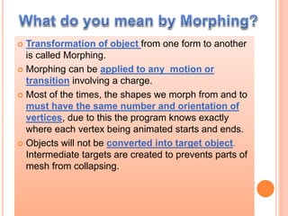 cgvr ppt key frame animation computer . | PPTX