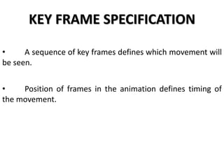cgvr ppt key frame animation computer . | PPTX