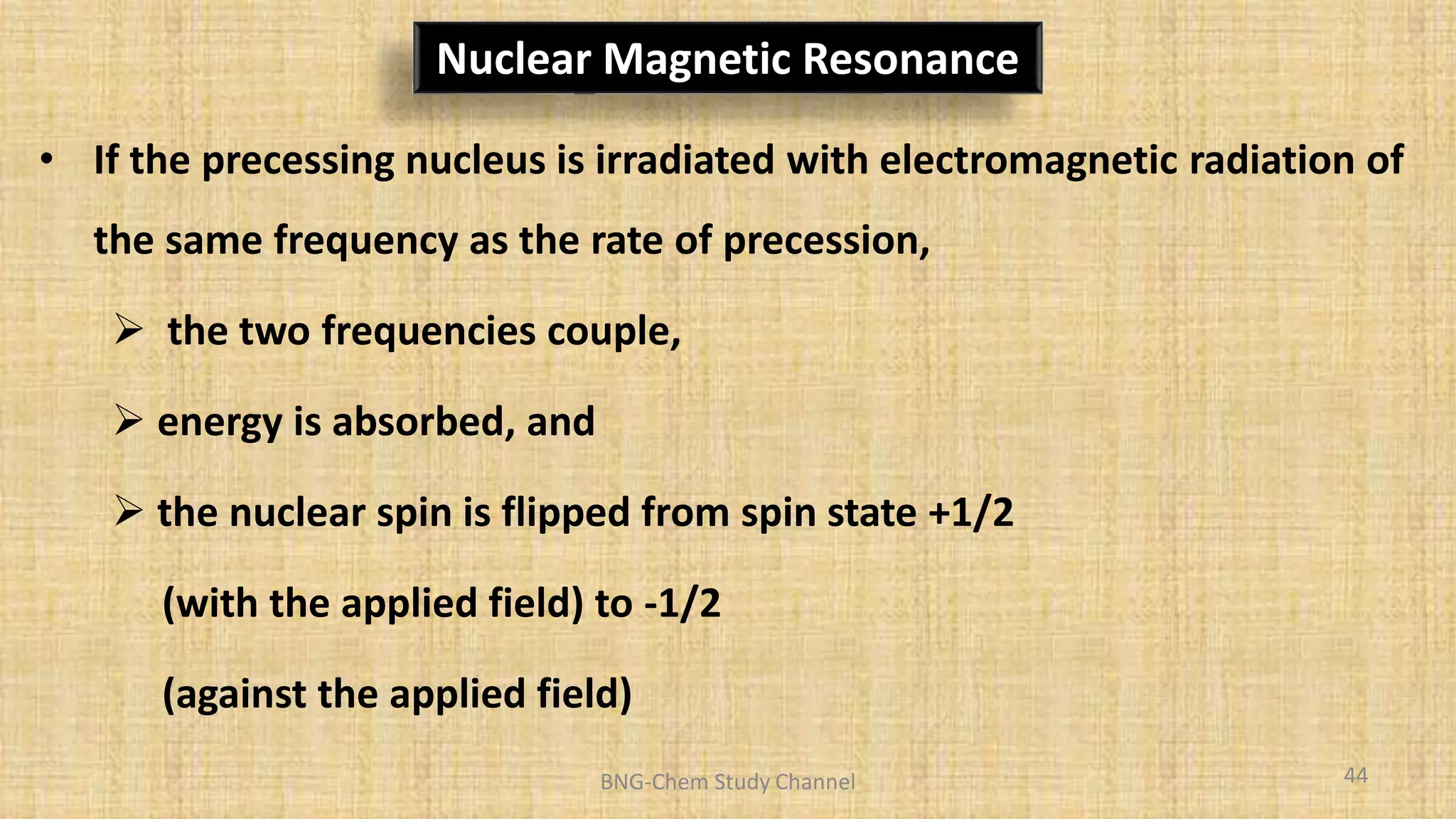 Ch 01 Module 1 Nmr Spectroscopy Ppt