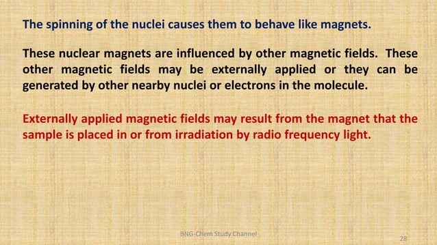 Ch 01 Module 1 Nmr Spectroscopy Ppt