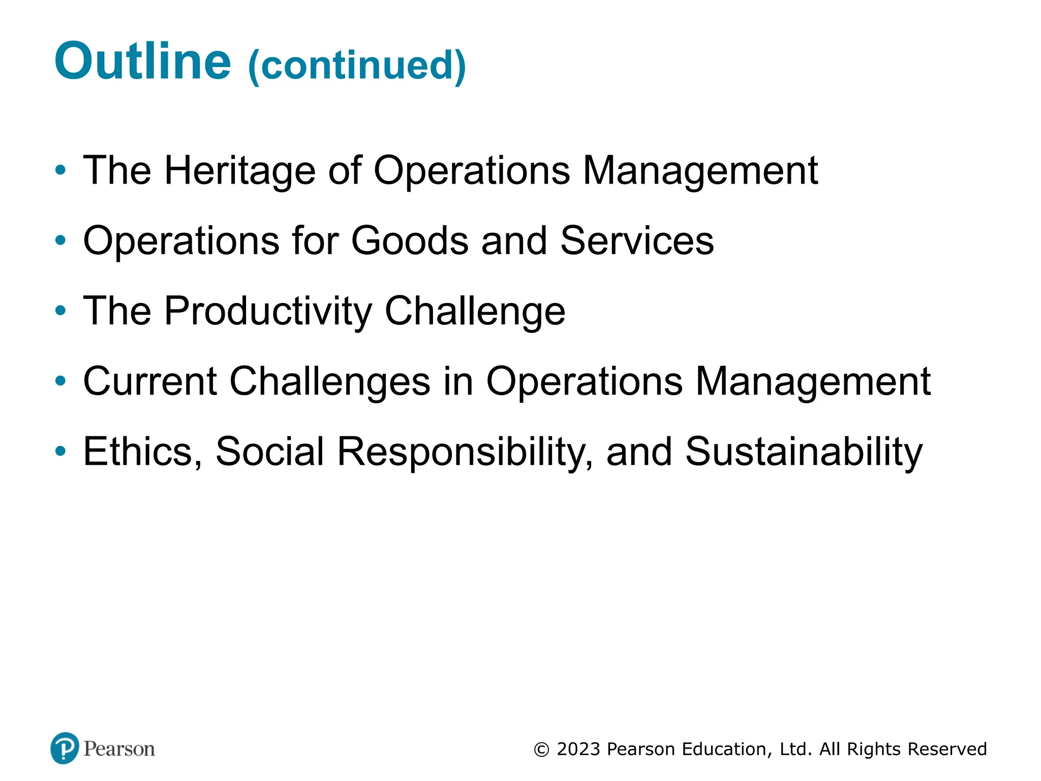Chapter 1 Operations Management: Sustainability and Supply chain | PDF
