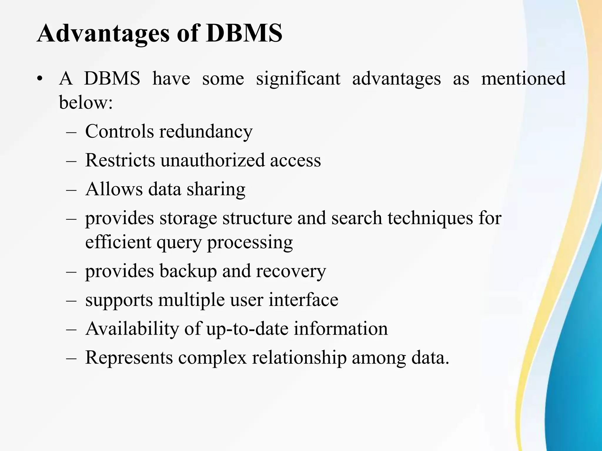 Chapter-1 Introduction to Database Management Systems | PPTX