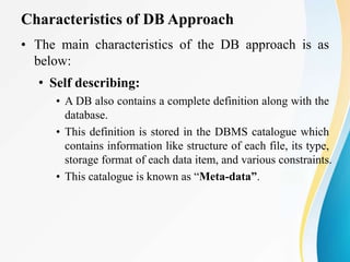 Chapter-1 Introduction to Database Management Systems | PPTX