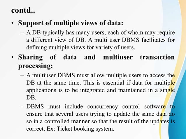 Chapter-1 Introduction to Database Management Systems | PPTX