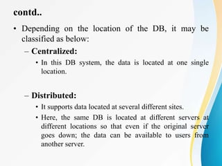 Chapter-1 Introduction to Database Management Systems | PPTX