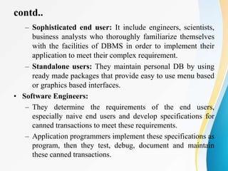 Chapter-1 Introduction to Database Management Systems | PPTX