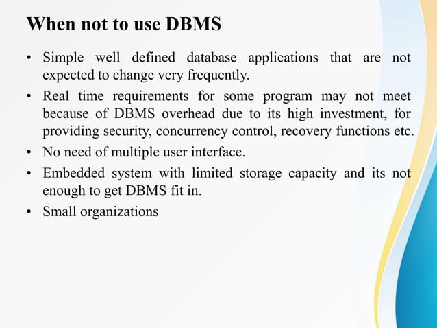 Chapter-1 Introduction to Database Management Systems | PPTX