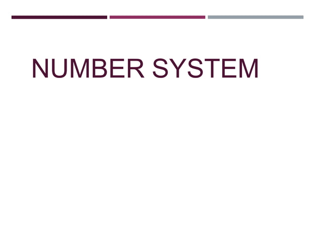 ch-01numbersystems computer fundamentals | PPT