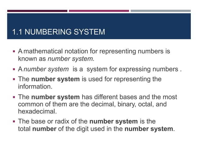 ch-01numbersystems computer fundamentals | PPT