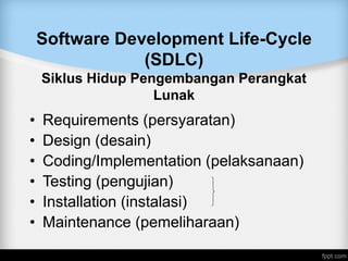 Ch 02 - Hubungan Software Development Life Cycle (SDLC) dan Testing | PDF