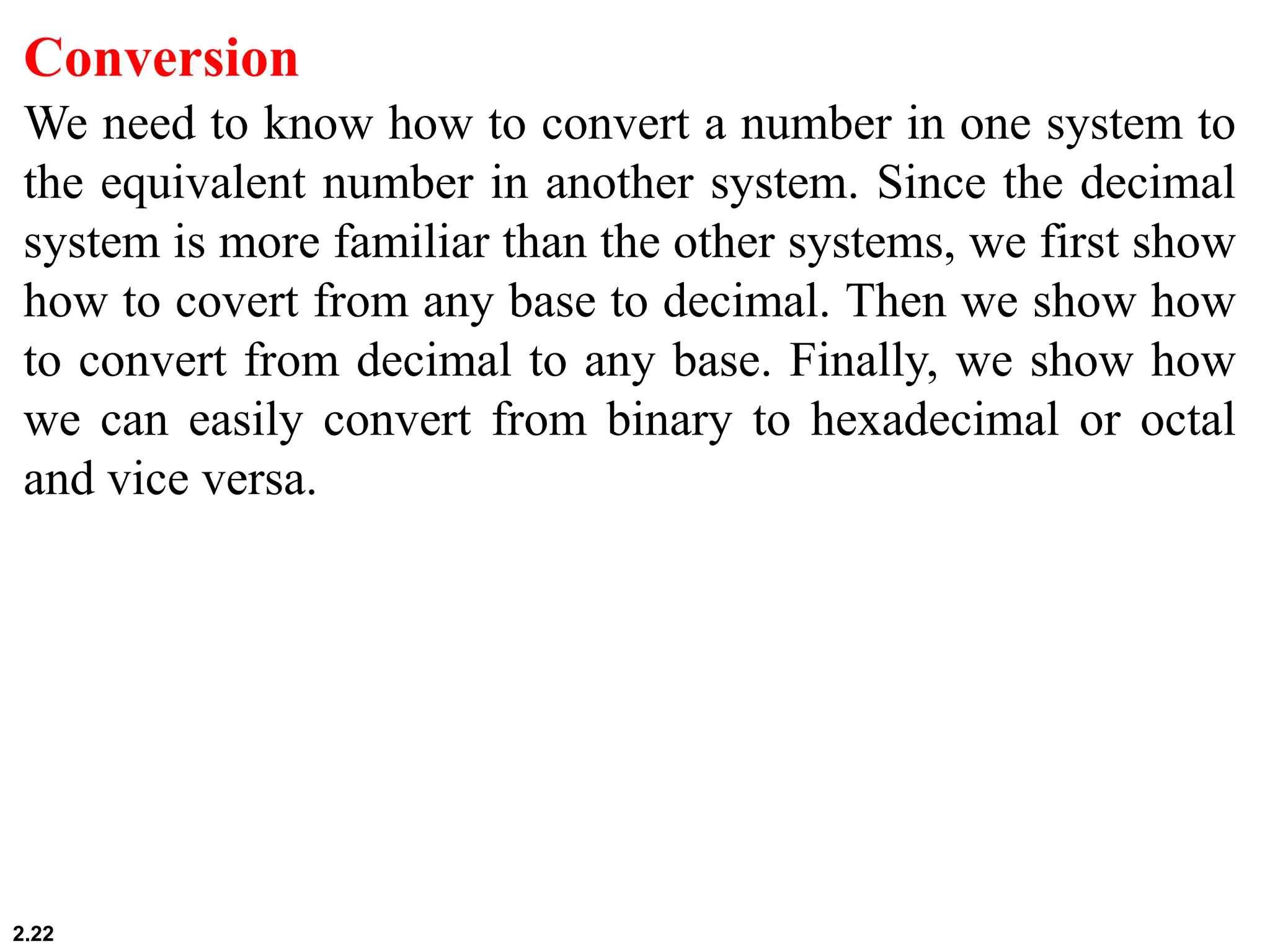 Number system and conversions between different number systems | PPT