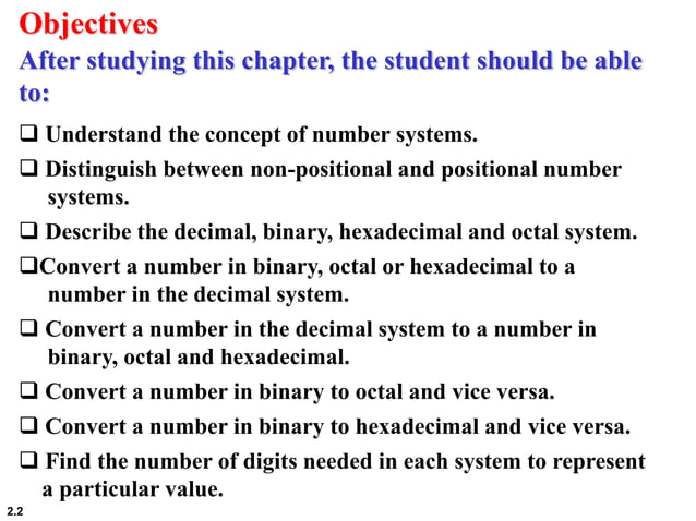 Number system and conversions between different number systems | PPT