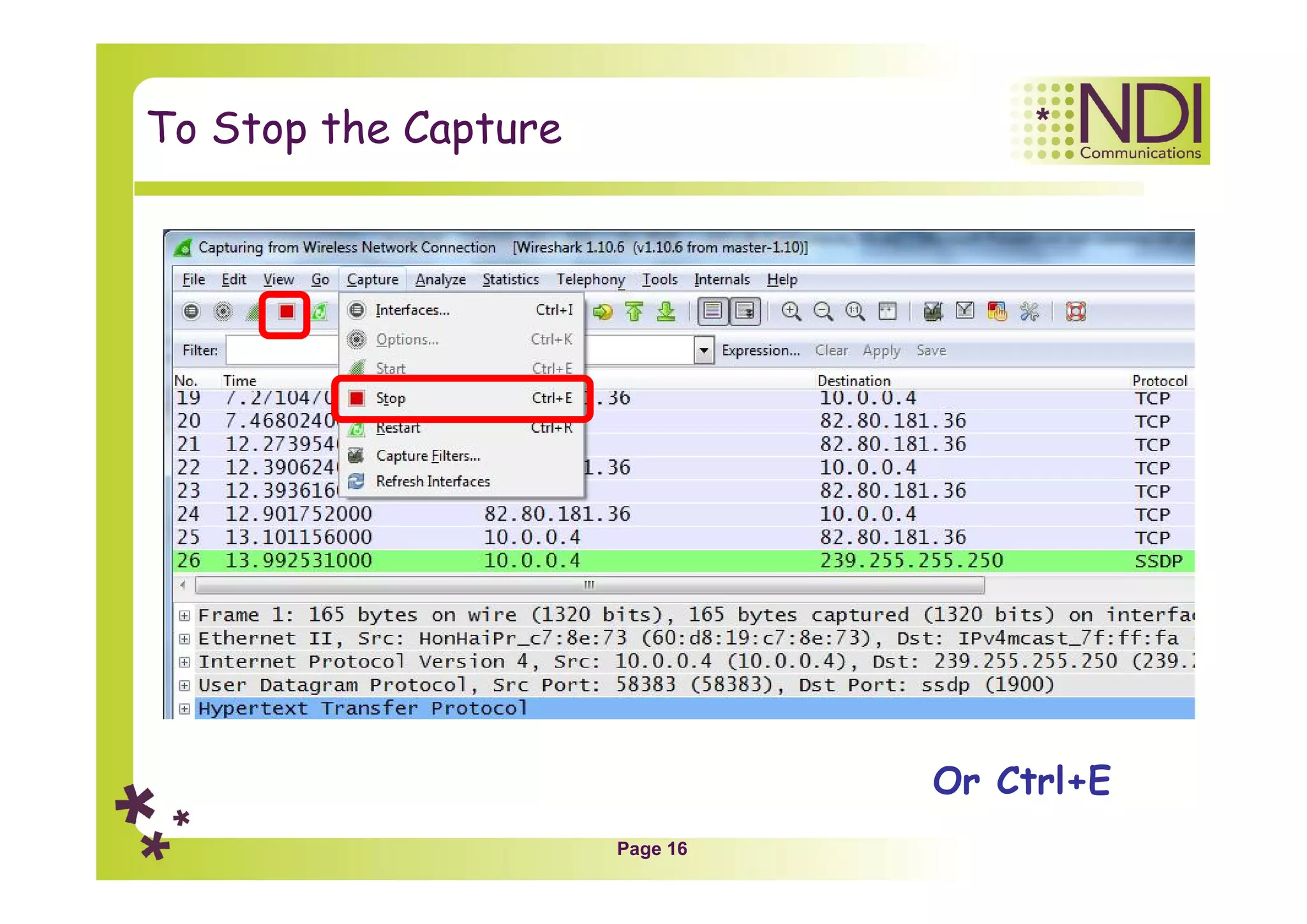 Wireshark course, Ch 02: Introduction to wireshark | PDF