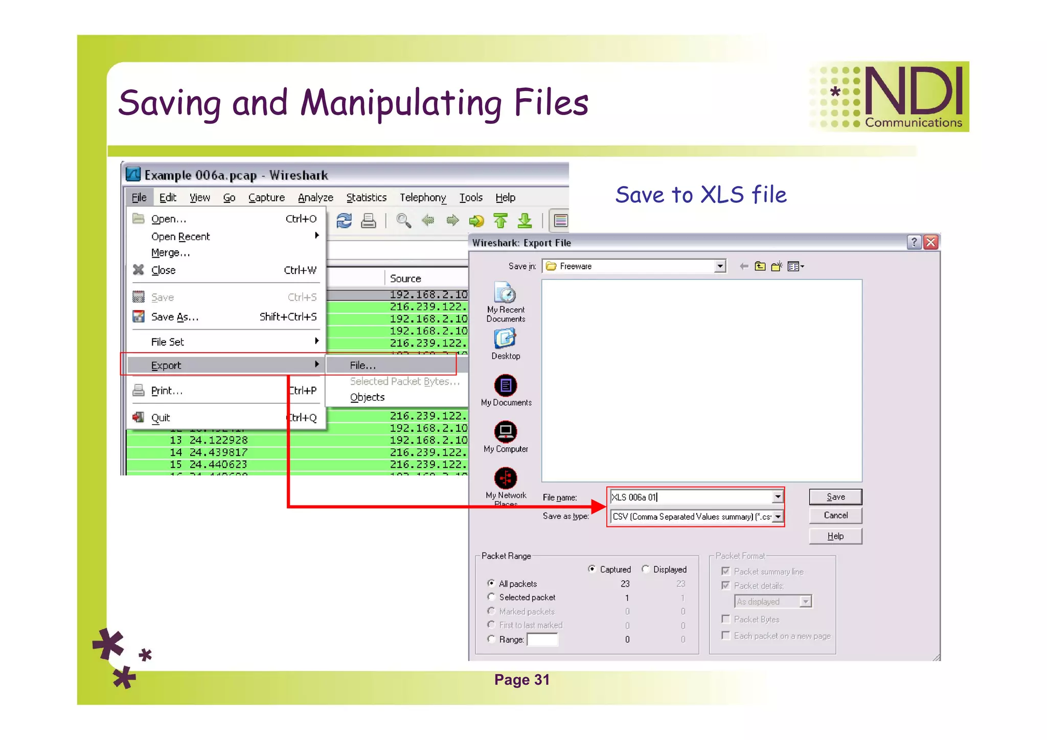 Wireshark course, Ch 02: Introduction to wireshark | PDF