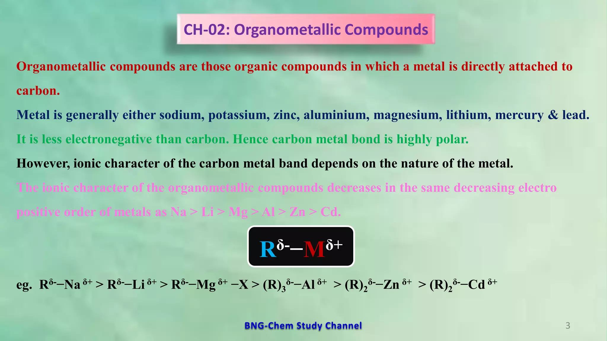 CH-02- Module-1-OMC-Introduction and a] Organomagnesium Compounds | PPTX