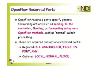 Ch 02 --- sdn and openflow architecture | PDF
