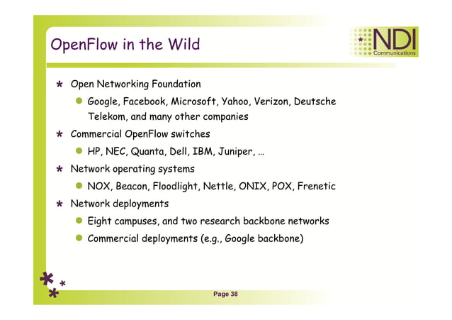 Ch 02 --- sdn and openflow architecture | PDF