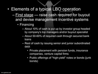 Going private and leverage buyout ( introductory part) | PPT