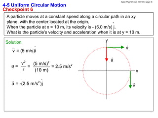 2D and 3D Kinematics PHYS101 with Calculus | PPT