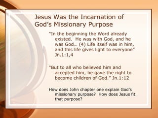 Ch.05 missions in the gospels and acts | PPT | Christianity | Religion ...
