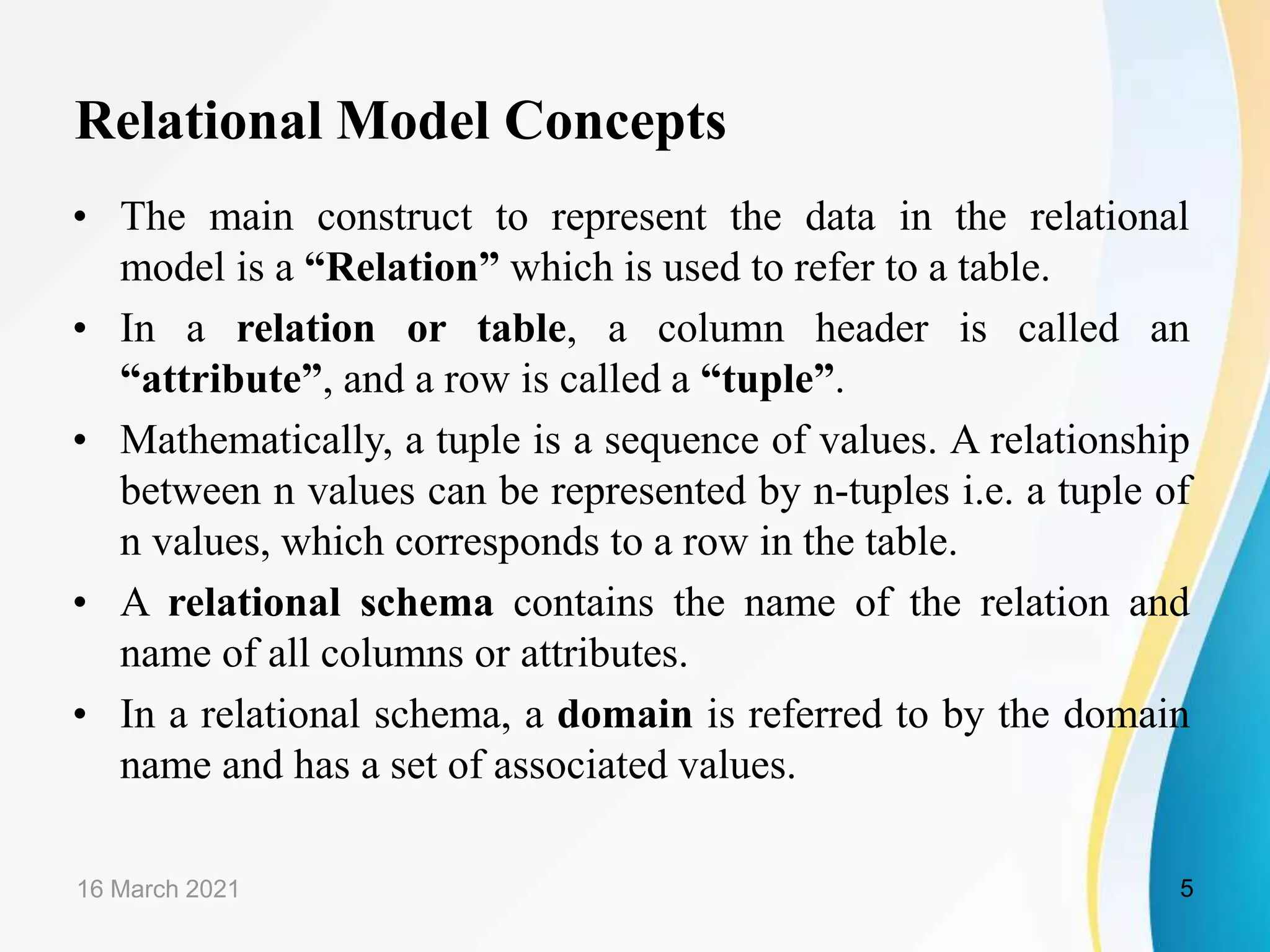 Chapter-5 The Relational Data Model | PPTX