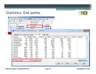 Network Analysis Using Wireshark -Chapter 6- basic statistics tools | PDF