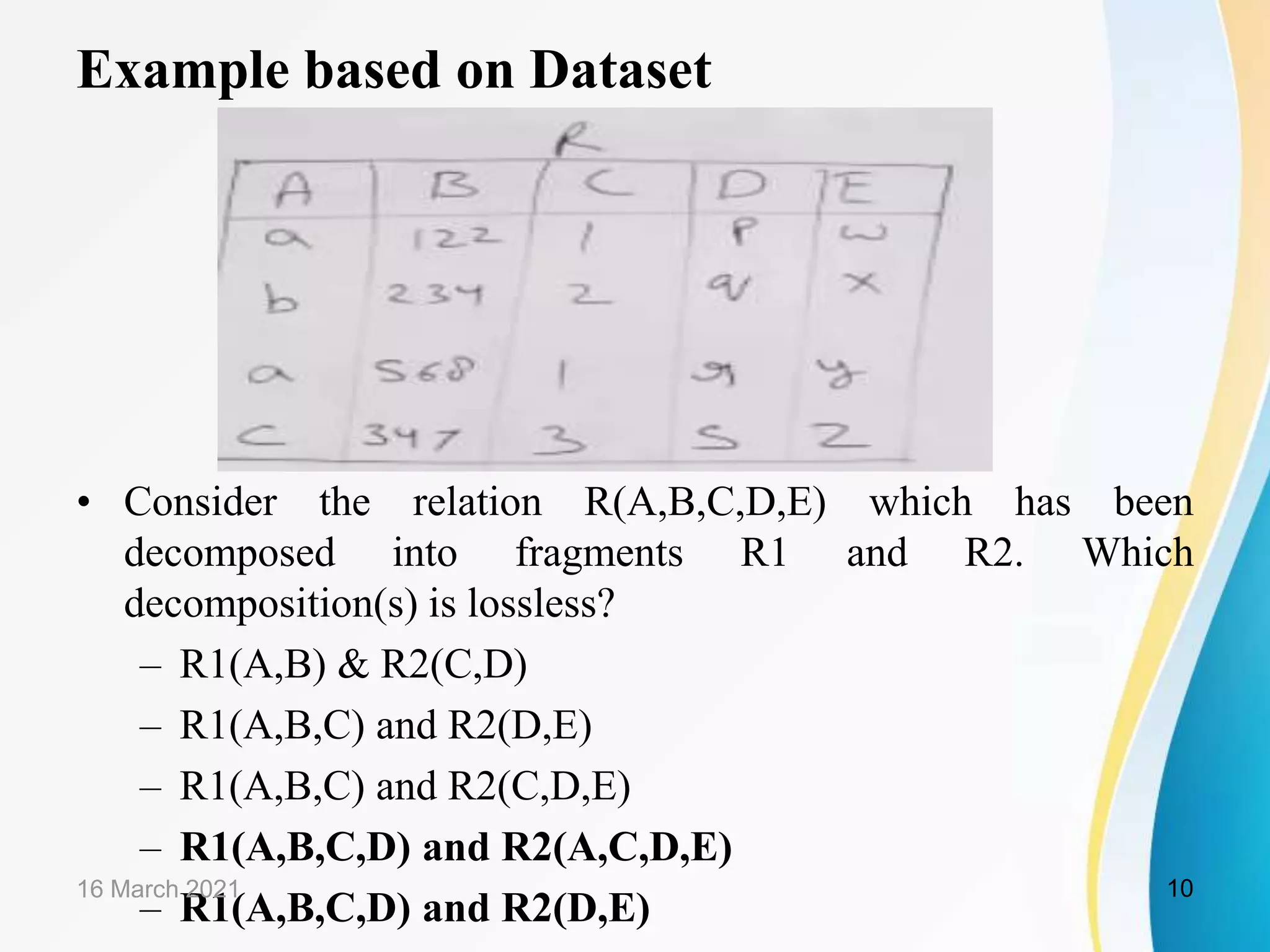 Chapter-9 Normalization | PPTX