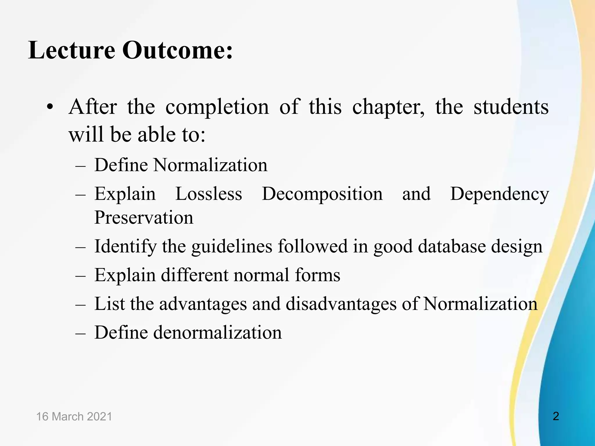 Chapter-9 Normalization | PPTX | Databases | Computer Software and Applications