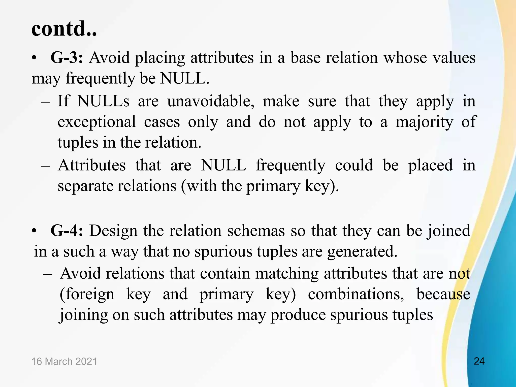 Chapter 9 Normalization Pptx Databases Computer Software And