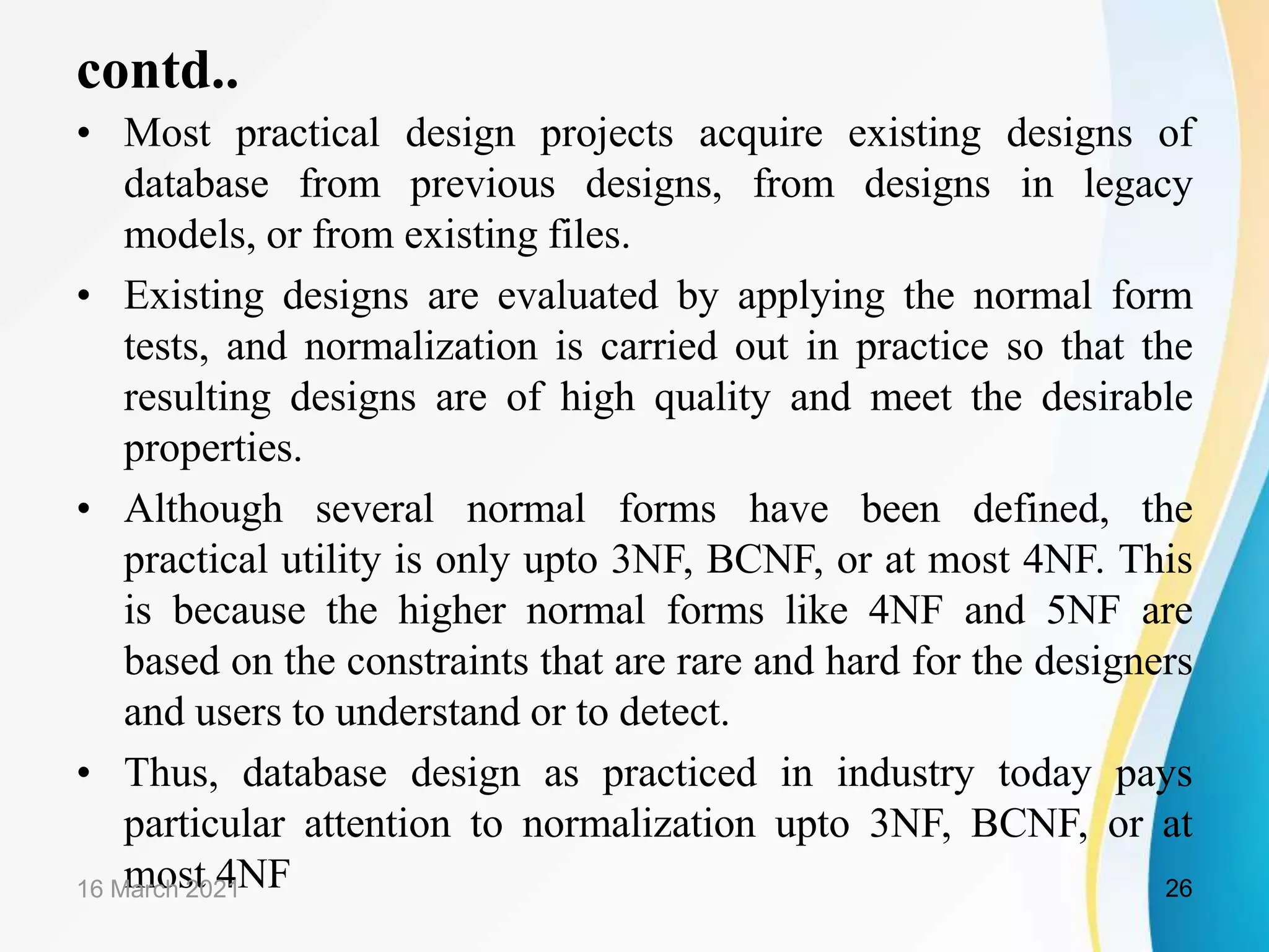 Chapter-9 Normalization | PPTX | Databases | Computer Software and Applications