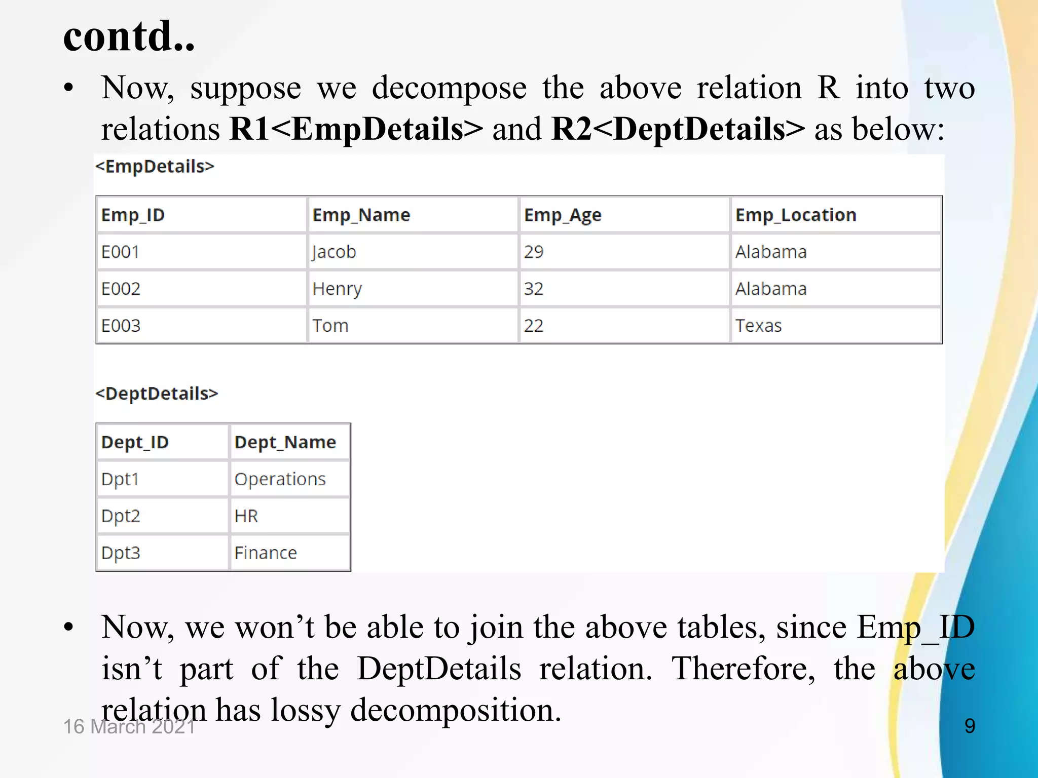 Chapter 9 Normalization Pptx Databases Computer Software And Applications