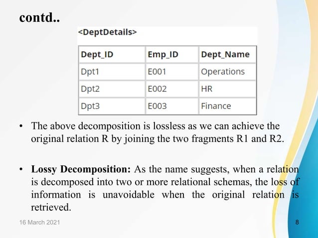 Chapter-9 Normalization | PPTX | Databases | Computer Software and Applications