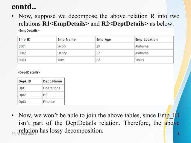 Chapter-9 Normalization | PPTX | Databases | Computer Software and Applications