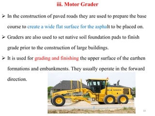 Classification of heavy duty and construction equipment | PPTX