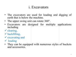 Classification of heavy duty and construction equipment | PPTX