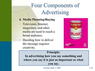 introduction to Moden Advertising four components of advertising | PPT