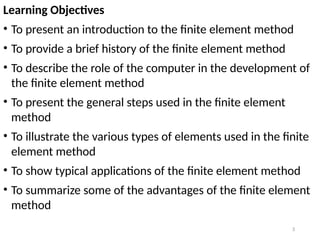 chapter 1- introduction to finite element method | PPT