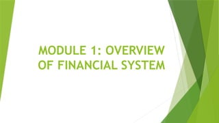 Indian Financial System -Overview of financial system | PPTX