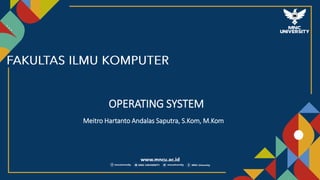 Pendahuluan & Sejarah Sistem Operasi Komputer | PDF