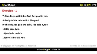 the Pitman Shorthand Chapter 1 | PPTX