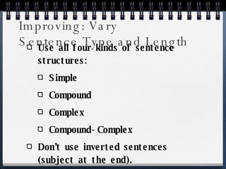 Sit Down and Write | PPT