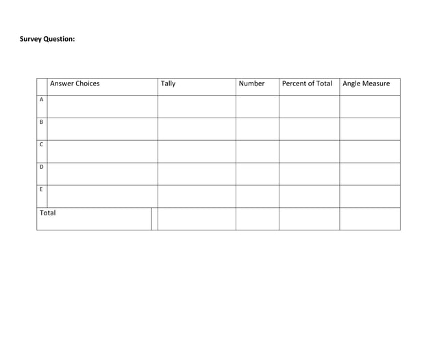 Ch.10.5 Circle Graph Project | PPT