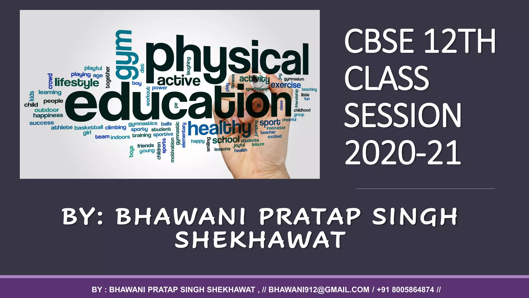 class 12th Ch 10 training in sports by bhawani pratap singh shekhawat | PDF