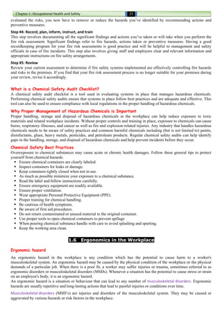 5203 Disaster and Climate Resilience, Occupational Health and Safety | PDF