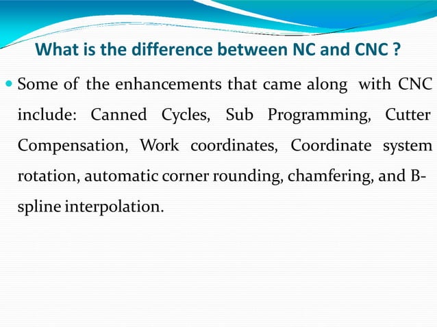 nc and cnc dp | PPT